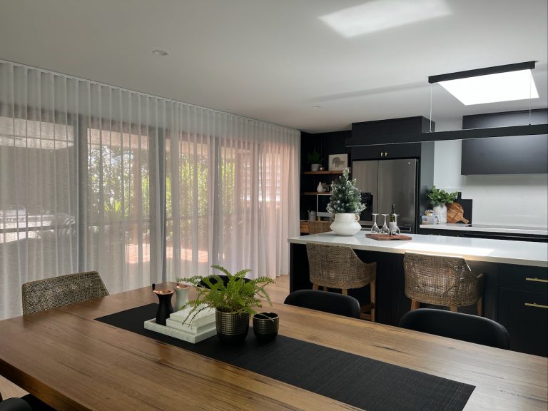Custom roller blinds for quirky corner window | Gecco Blinds